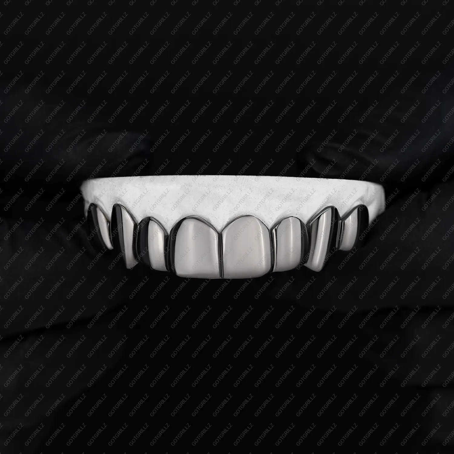Black Rhodium Classic Solid Grillz - GotGrillz