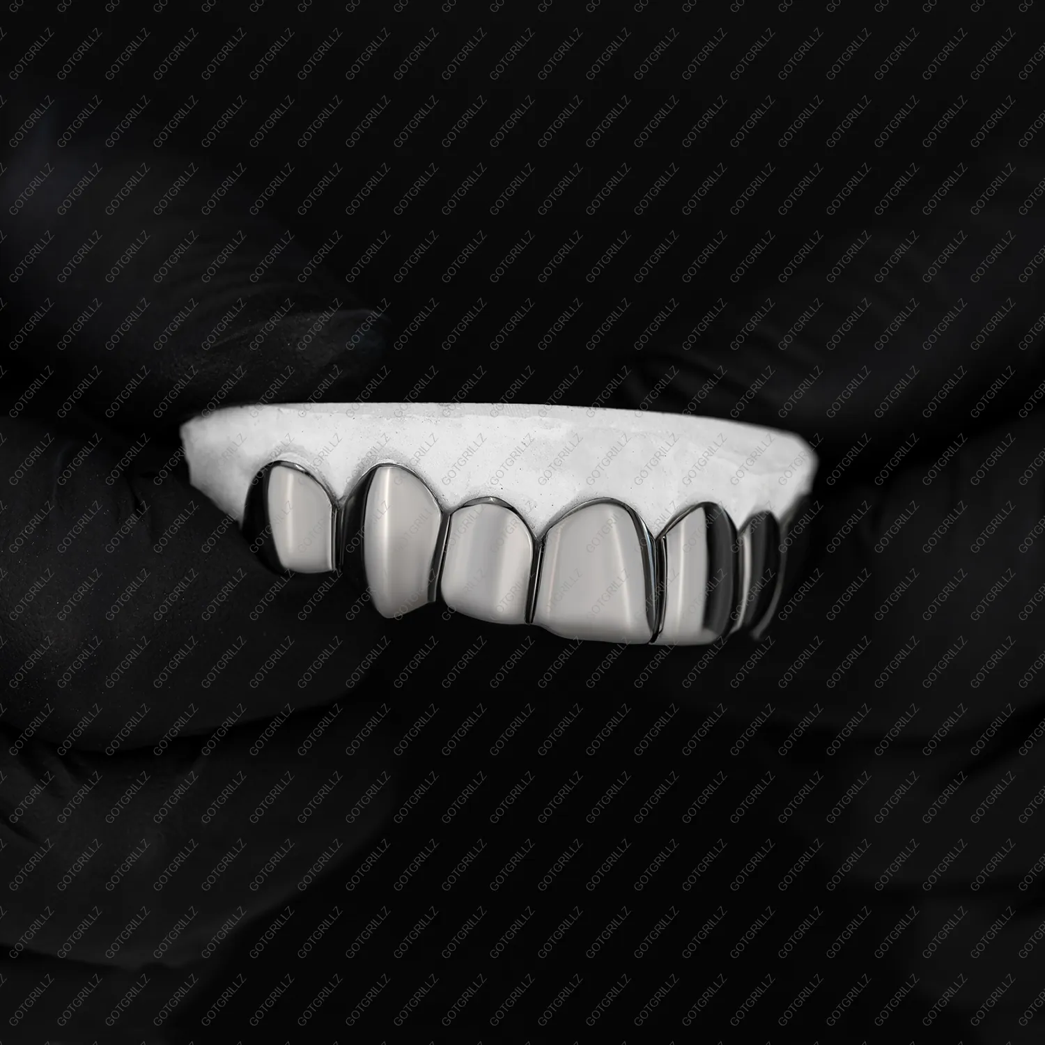 Black Rhodium Classic Solid Grillz - GotGrillz