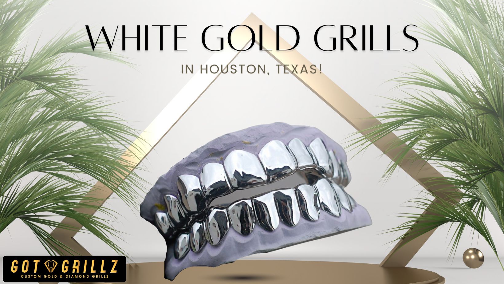 White Gold Grills in Houston - Flaunt Your Teeth Confidently!