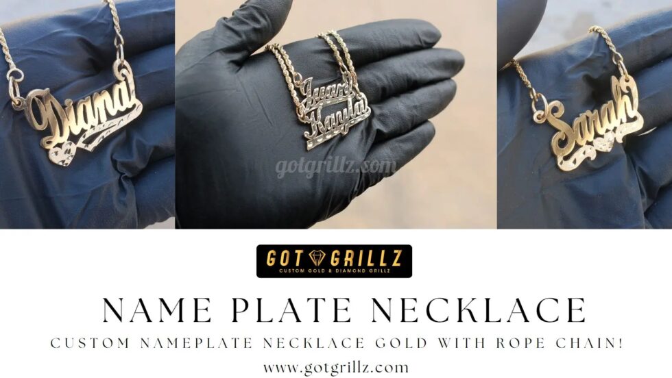 Name Plate Necklace Custom Nameplate Necklace Gold Chain name-plate-necklace-custom-nameplate-necklace-gold-chain
